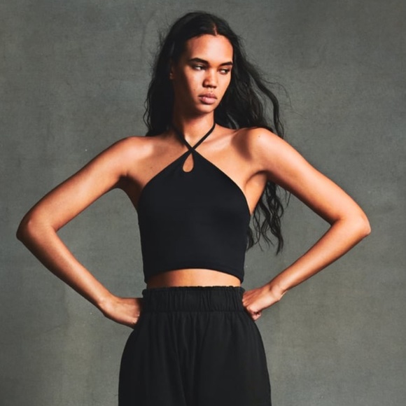 Zara | Tops | Zara Black Halter Top New | Poshmark